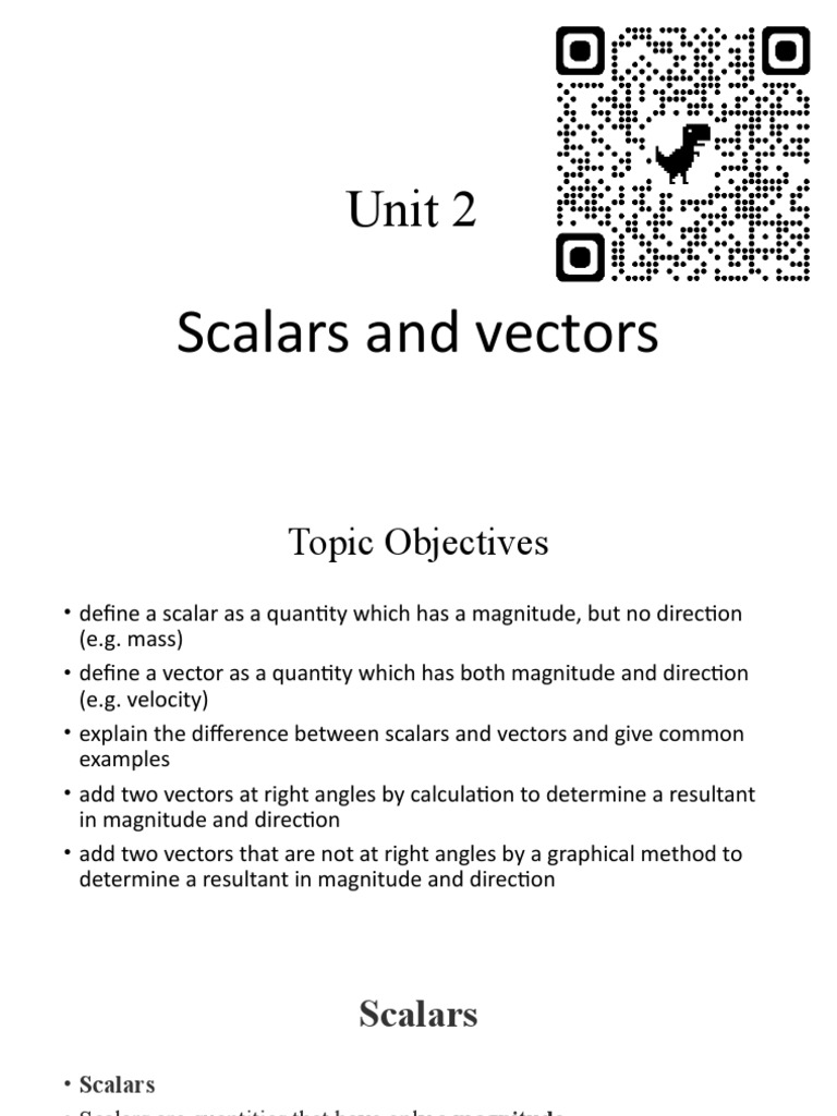 Unit 2 Vectors Pdf Euclidean Vector Velocity