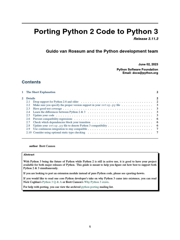 Howto Pyporting | PDF | Code | Python (Programming Language)