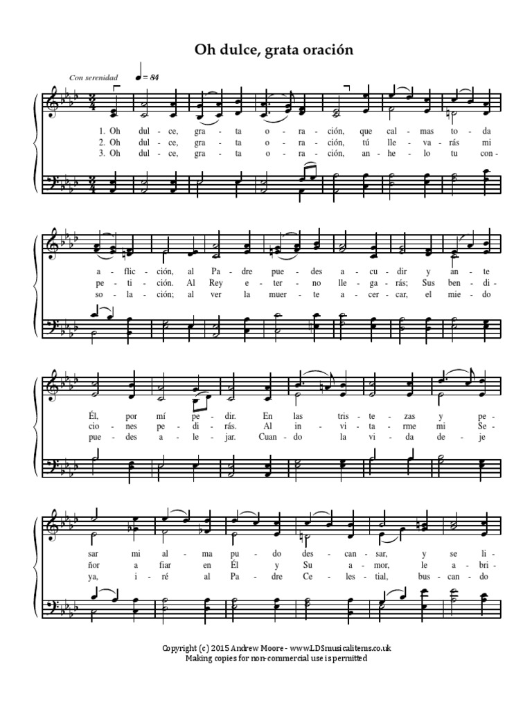 Oh Dulce, Grata Oración | PDF | Ketuvim | Salmos