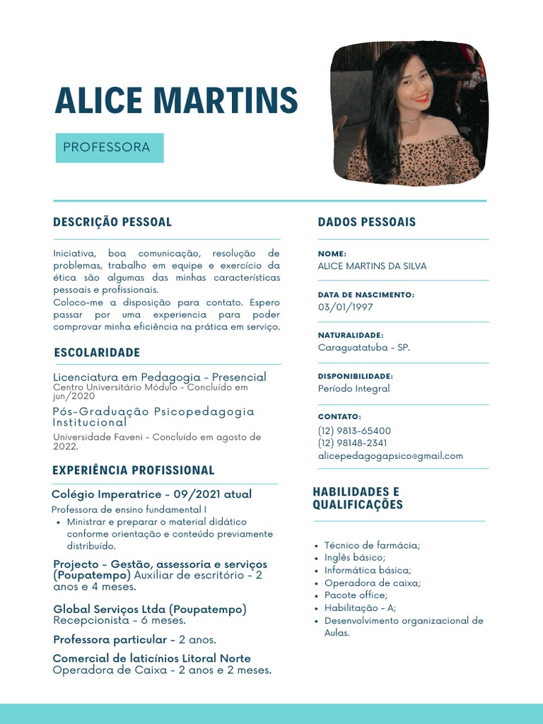 CV - Alice Martins | PDF
