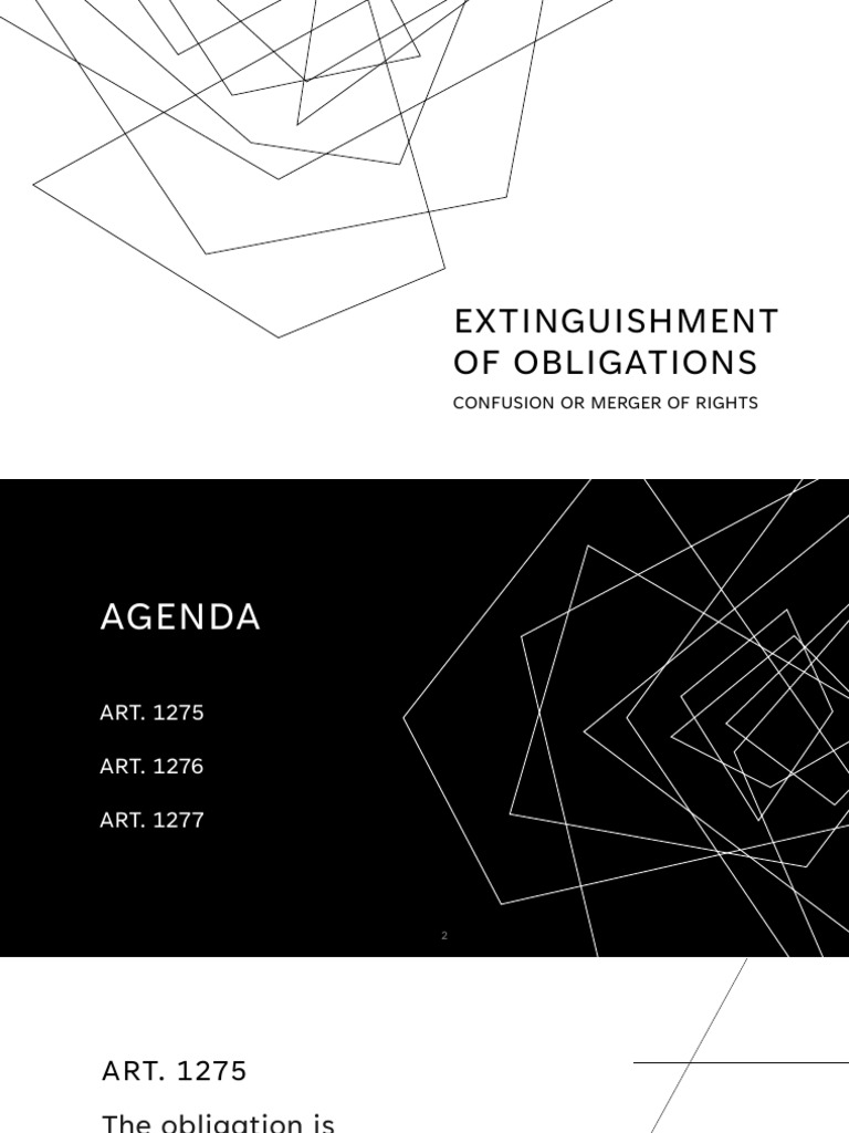 Confusion or Merger of Rights Art. 1275 1277 | PDF | Guarantee | Surety