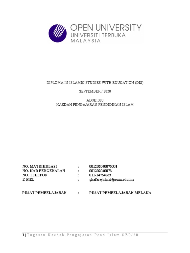 Kaedah Pengajaran Pend Islam | PDF