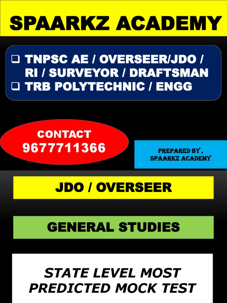 GS Jdo State Level Mock | PDF | Government