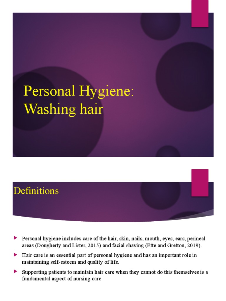Hair Washing Procedure in Nursing | PDF | Wellness