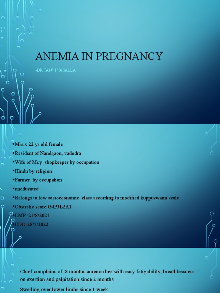 Anemia in Pregnancy | PDF | Pregnancy | Medicine