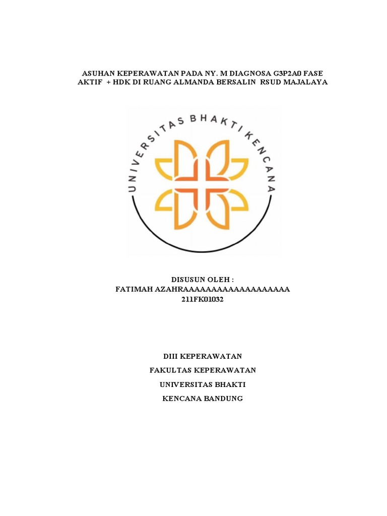 Askep Fase Aktif + HDK | PDF