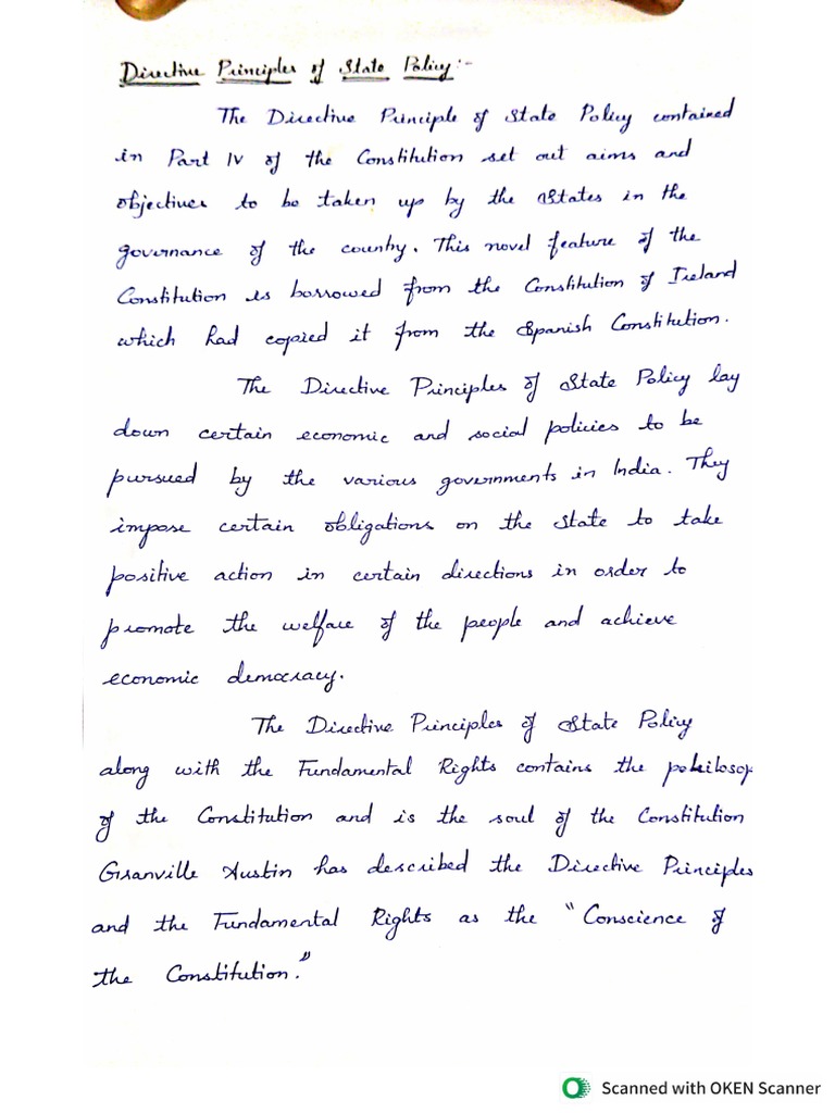 Constitutional law-DPSP | PDF