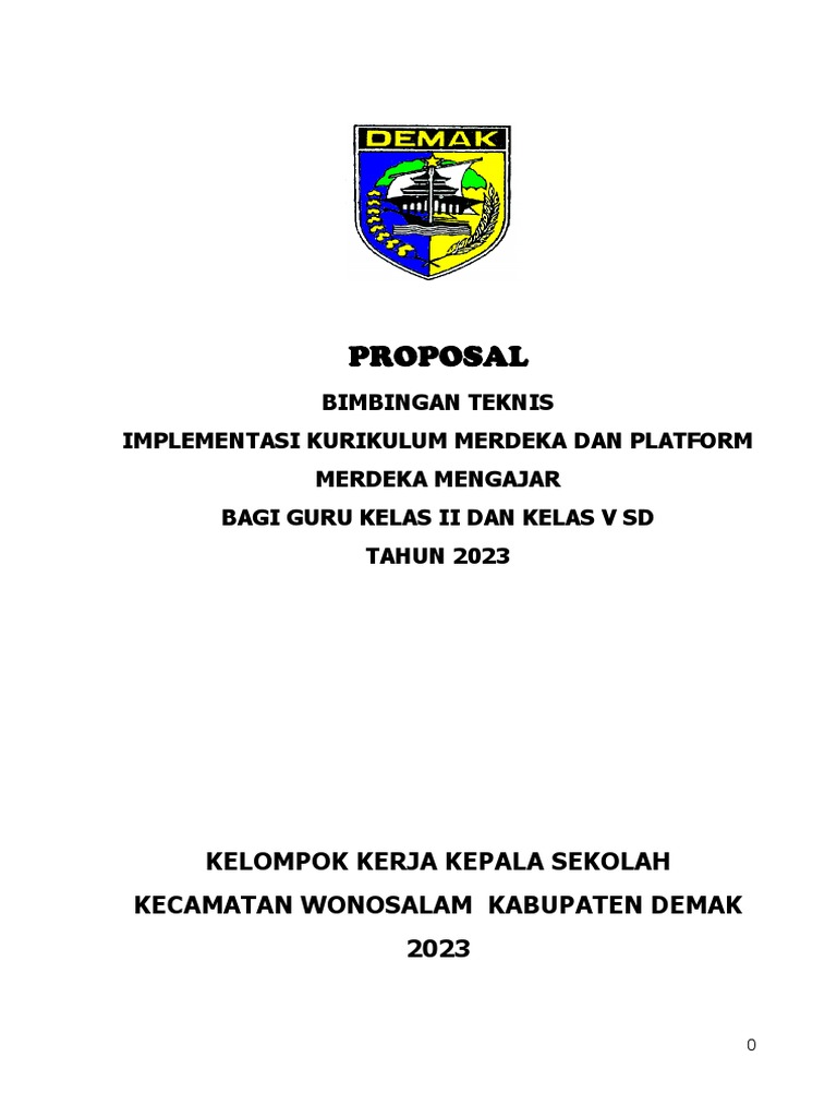 Proposal Bimtek Ikm 2023 | PDF