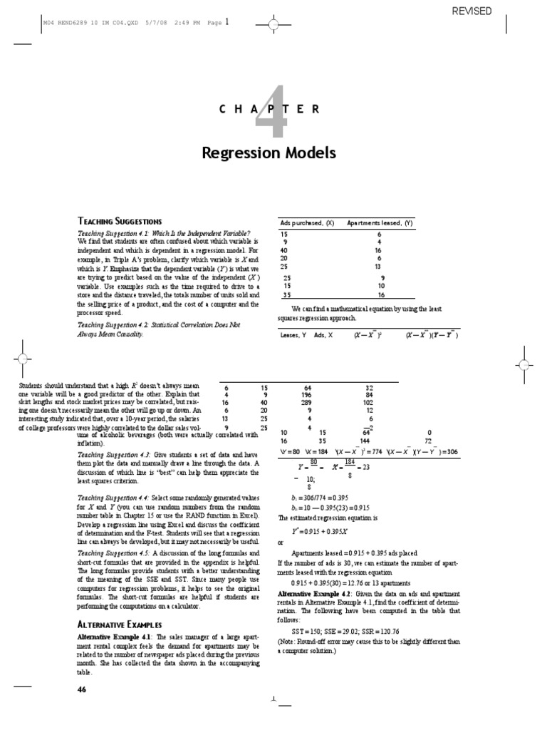 Key QM | PDF | Errors And Residuals | Regression Analysis