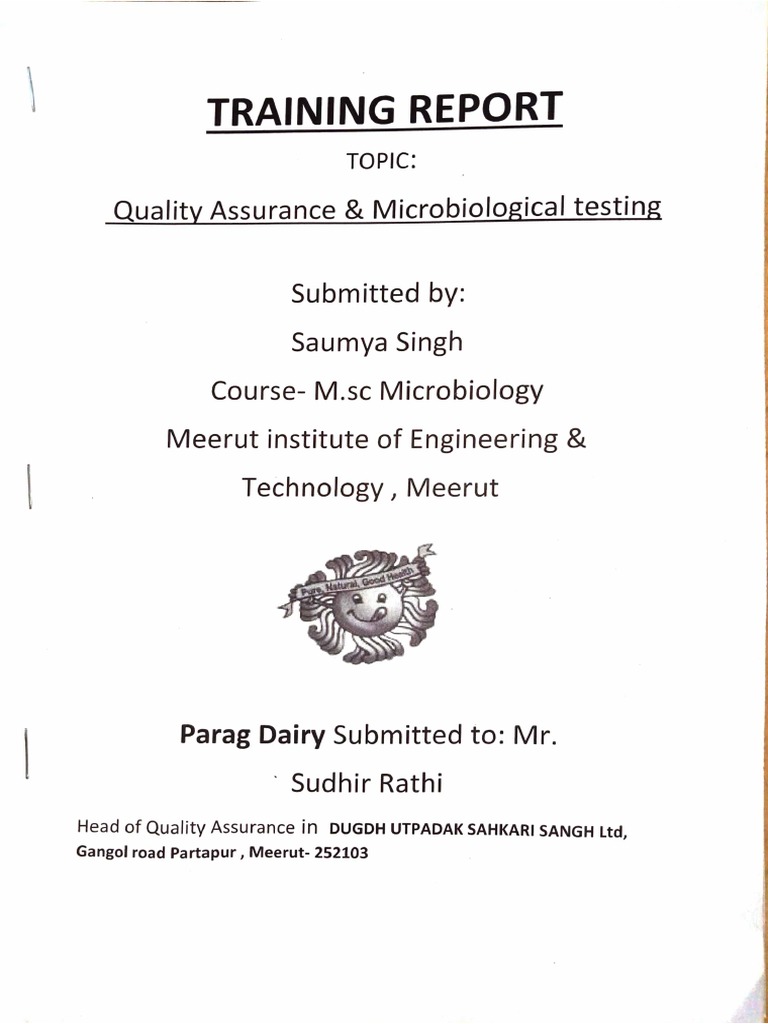 Parag Training Report | PDF