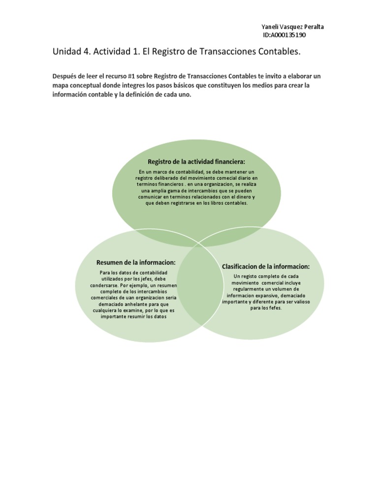 Vasquez Peralta Yaneli-El Registro de Transacciones Contables. | PDF
