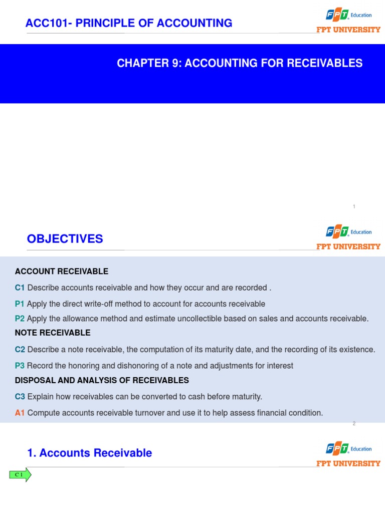 ACC - Chapter 9 | PDF | Credit Card | Bad Debt