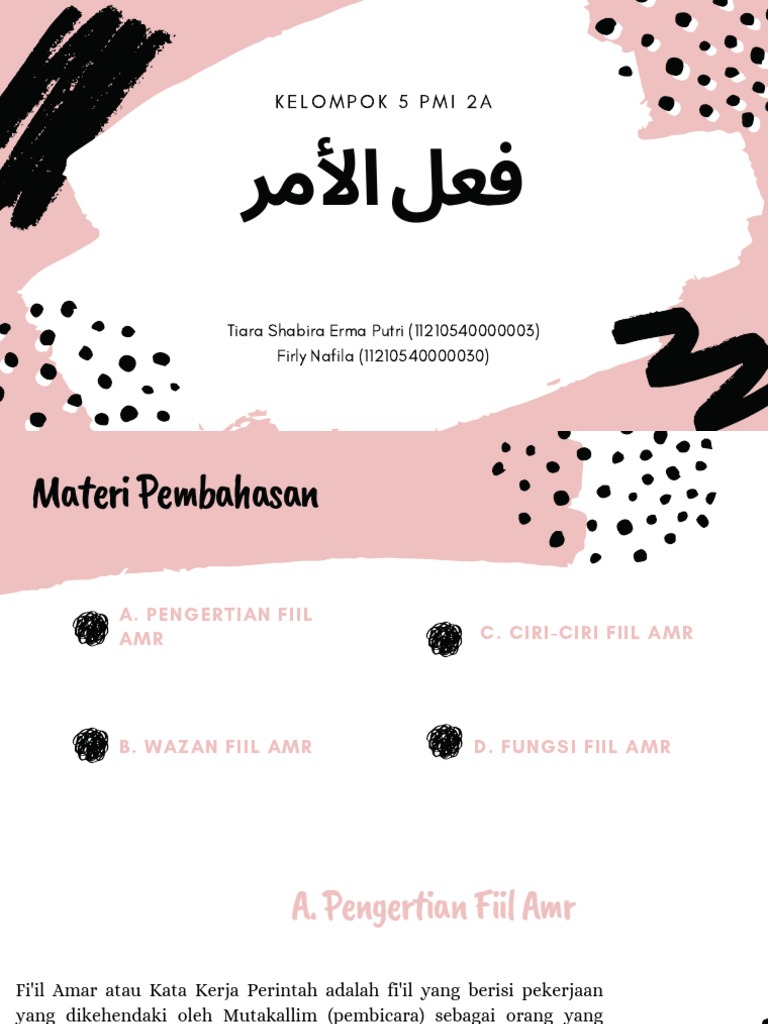 Ciri dan Pengertian Fi'il Amr | PDF | Seni & Disiplin Bahasa