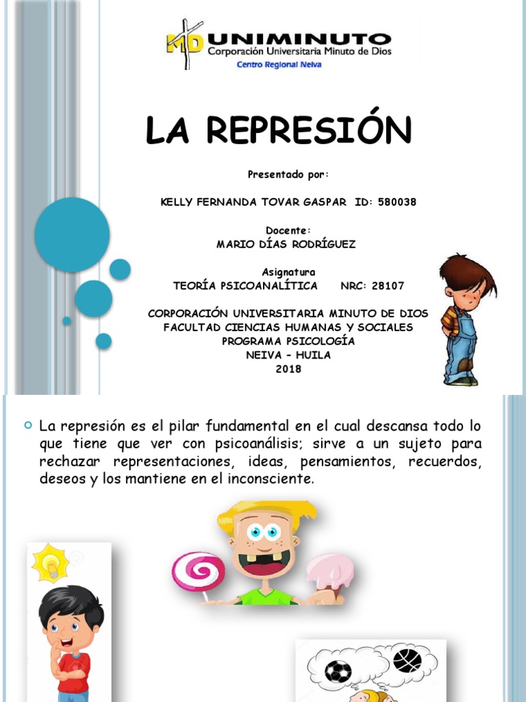 La Represión | PDF | Mente inconsciente | Ciencia cognitiva