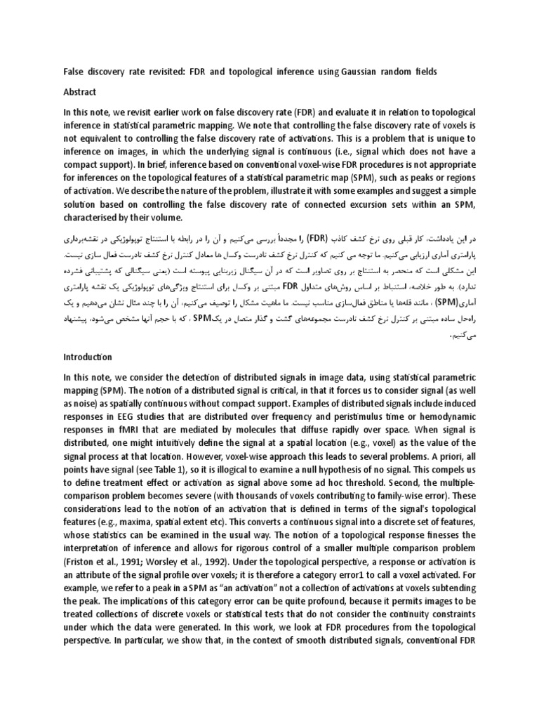 2009 False Discovery Rate Pdf