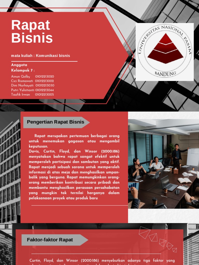 Rapat Bisnis Pdf