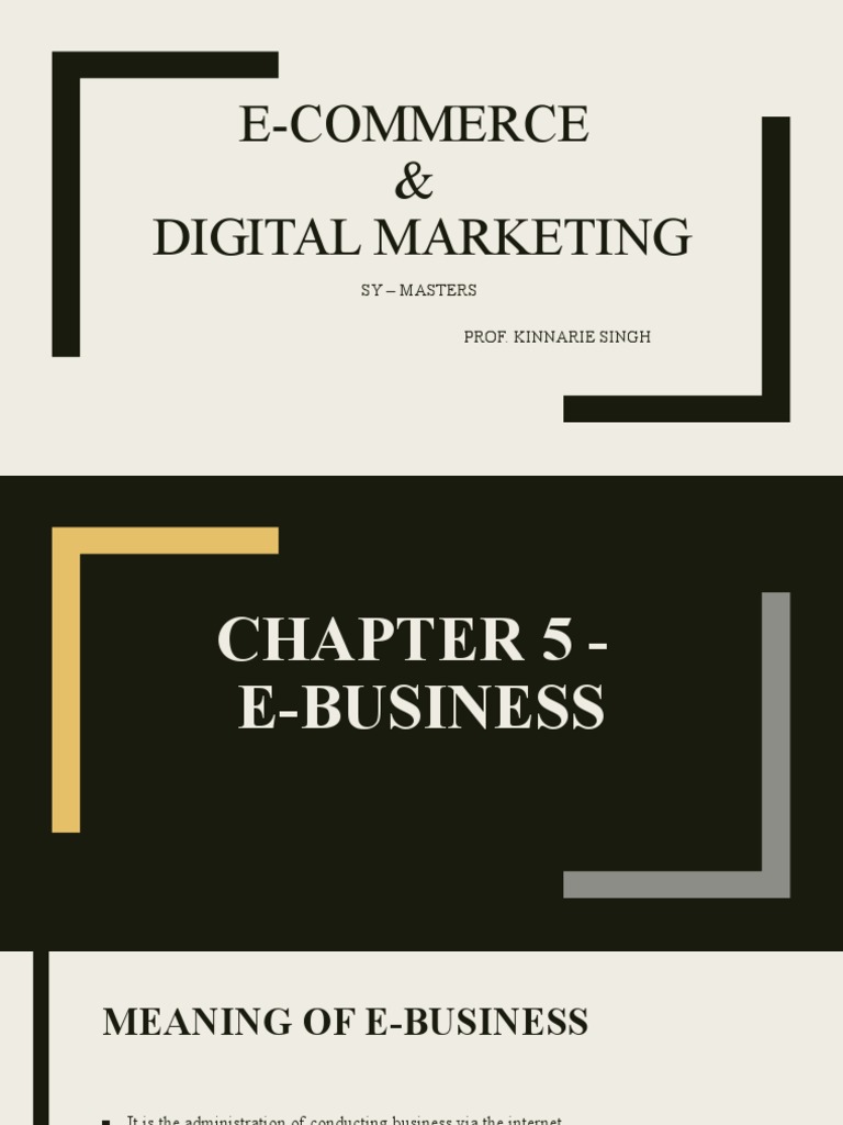 Sy-Masters - Ecommerce & Digital Marketing (Unit 2) | PDF | World Wide ...