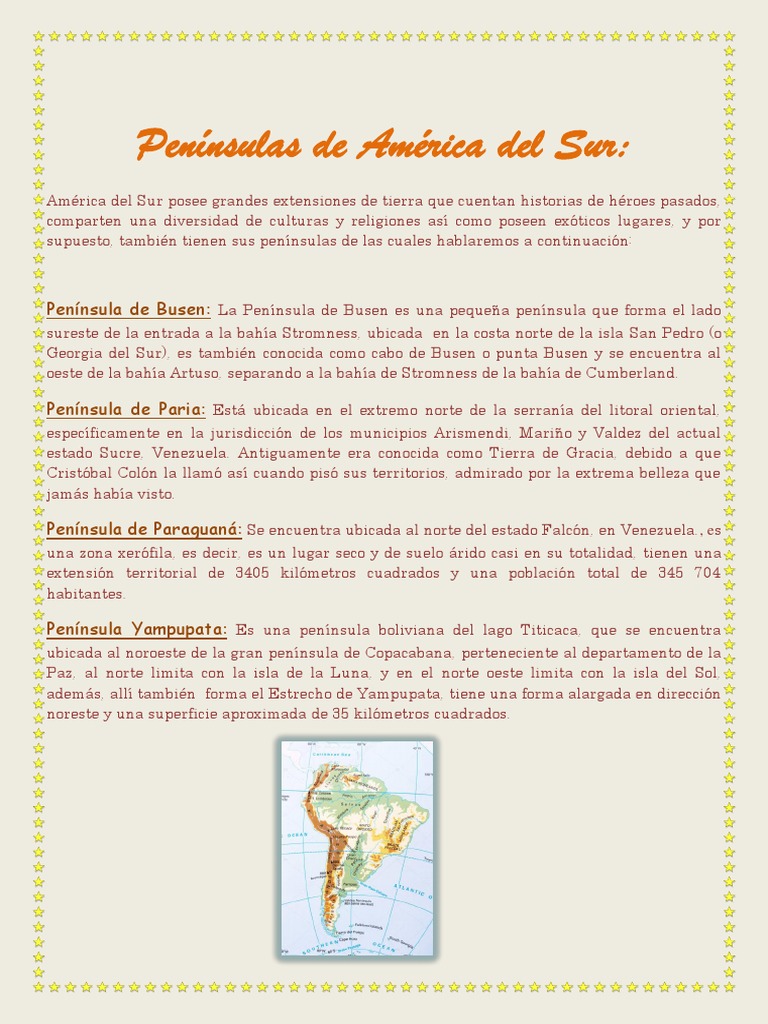 Penínsulas de América del Sur | PDF