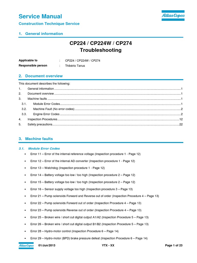 TroubleShooting CP224 274 | PDF | Throttle | Turbocharger