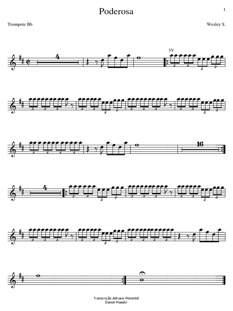 Poderosa - Trompete Bb | PDF