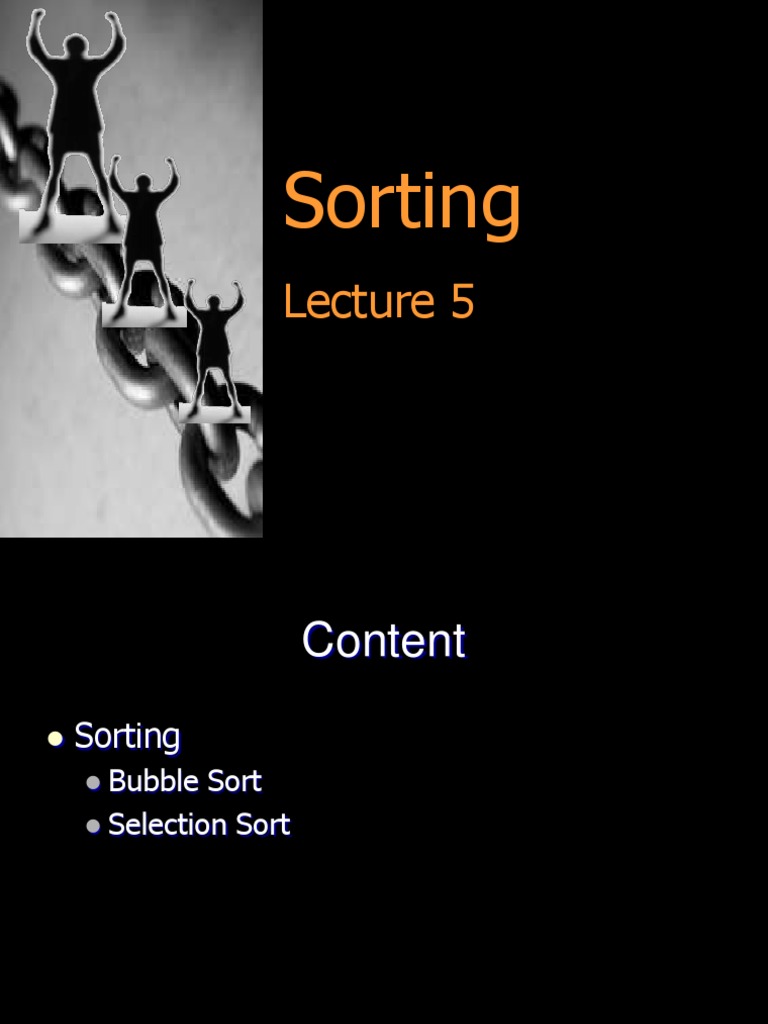 Lecture 5 Bubblesort Selectionsort Pdf Algorithms And Data Structures Computing