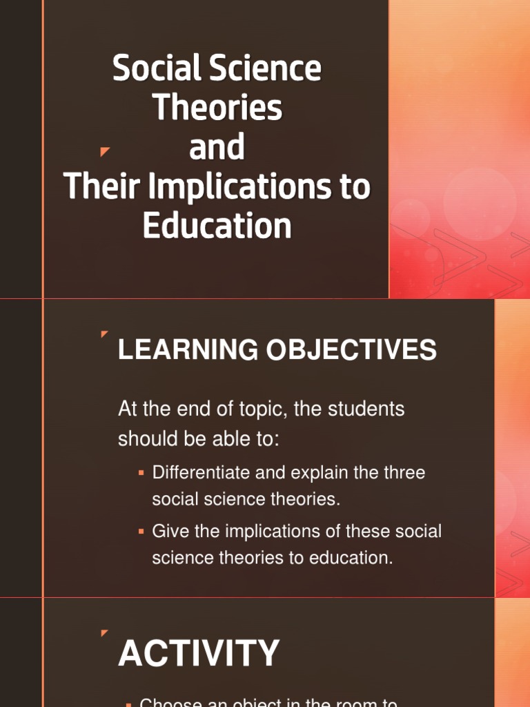 Three Social Theories in Education | PDF | Scientific Theories ...