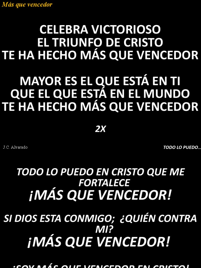 Más Que Vencedor en Cristo | PDF | Religión y espiritualidad