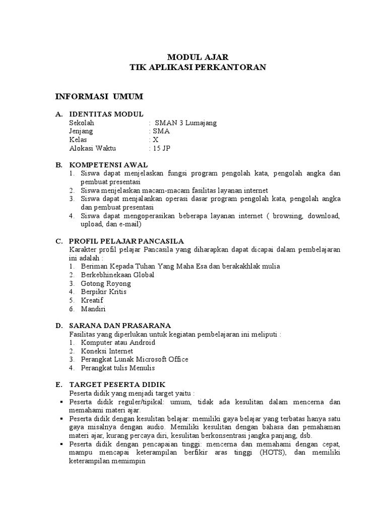 Modul CP 2 Domain Tik | PDF | Komputer