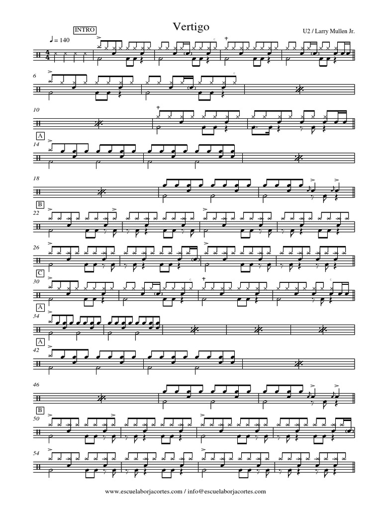 U2 Vertigo Drums | PDF | Oral Literature | Song Recordings Produced