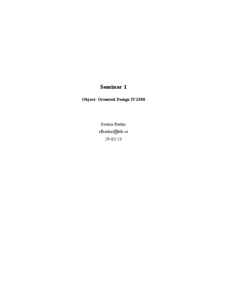 Seminar 1. Updated Version | PDF | Class (Computer Programming) | Point ...