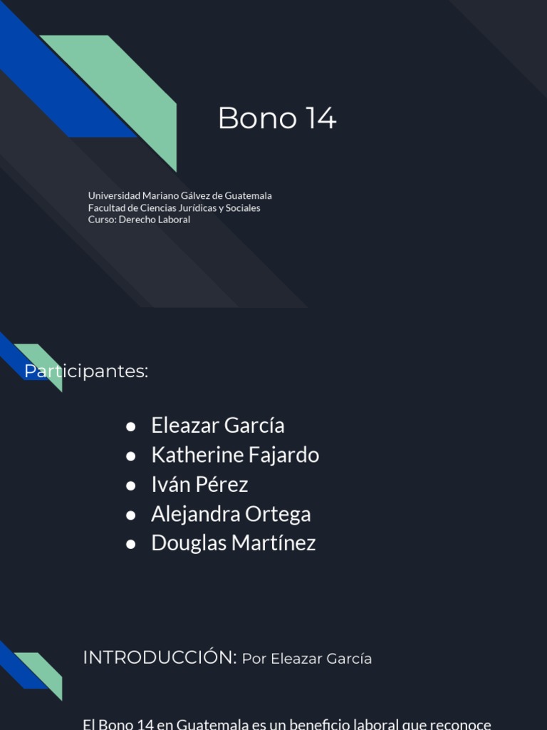 Bono 14 - Derecho Labortal | PDF | Derecho laboral | Guatemala