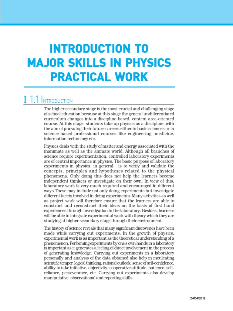 2023-24 Physics Lab Manual Class 12 | PDF | Observational Error | Logarithm
