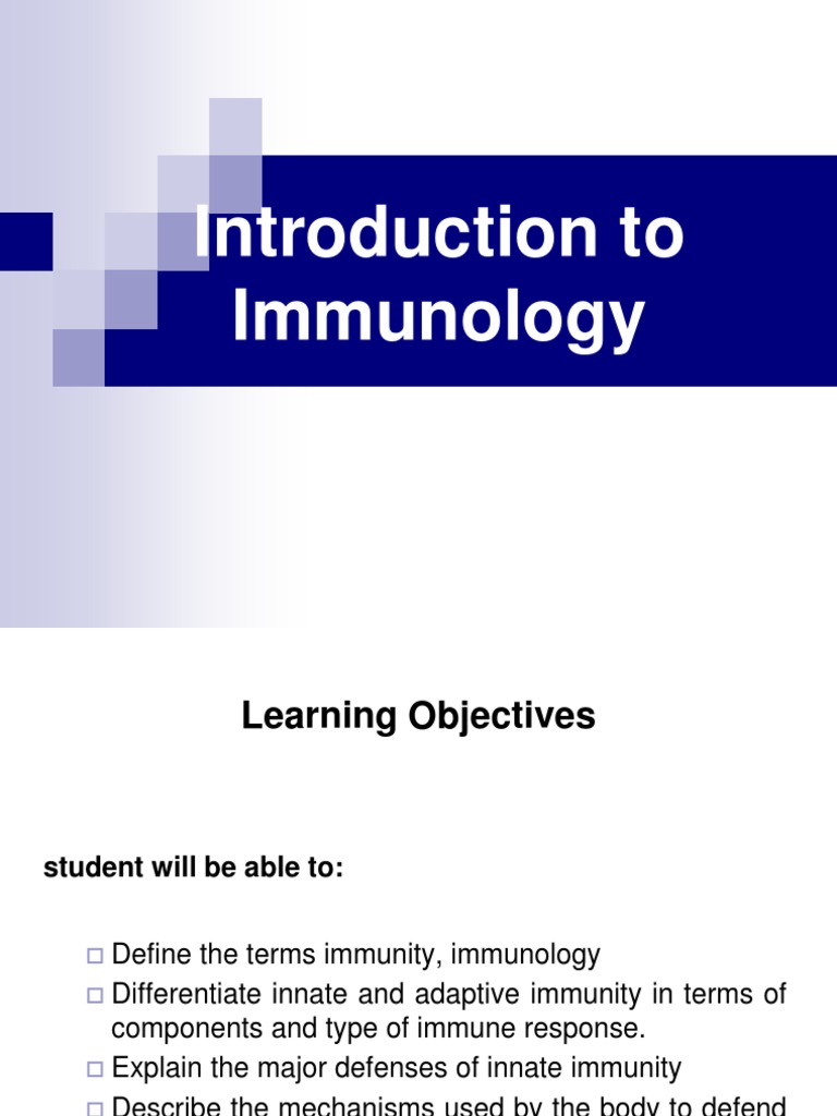 Introduction To Immune System | PDF | Immune System | Adaptive Immune ...