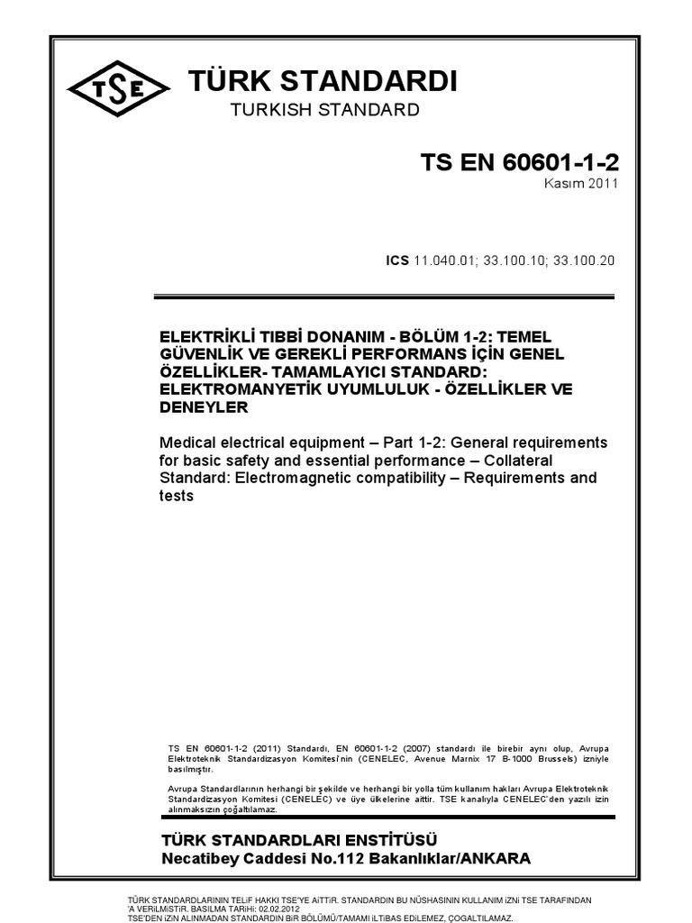TS en 60601 1 2 | PDF