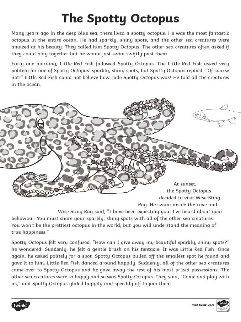 Au t2 e 2166 The Spotty Octopus Writing Sample - Ver - 2 | PDF