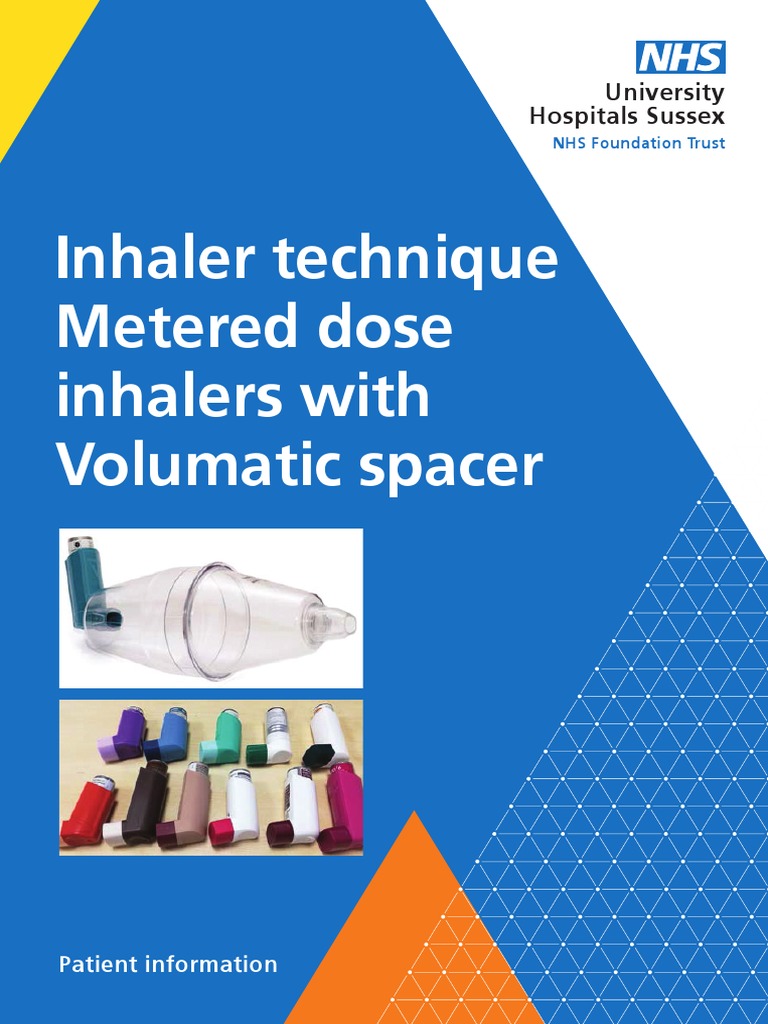 Inhaler Technique Metered Dose Inhalers With Volumatic Spacer | PDF ...
