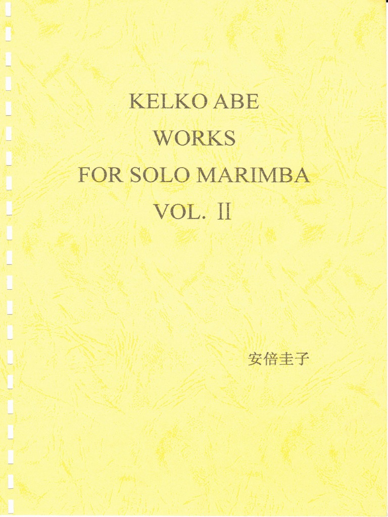Keiko Abe Works Vol.ii | PDF