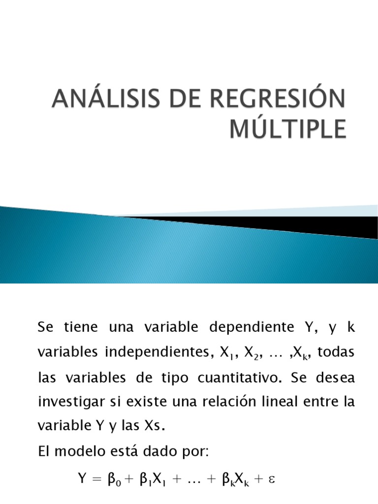 Regresión Múltiple Ejemplo | PDF