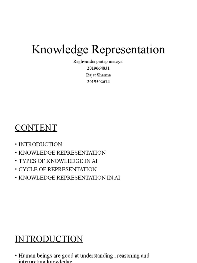 Knowledge Representation | PDF | Knowledge Representation And Reasoning | Logic
