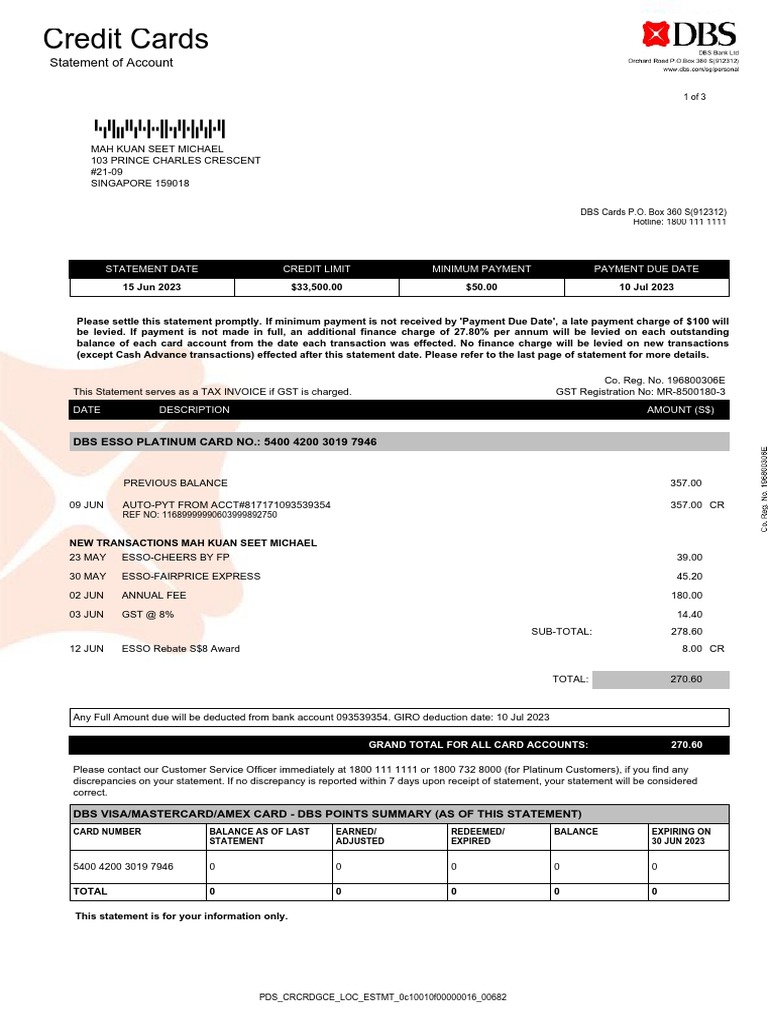 Statementj | PDF | Credit Card | Payments