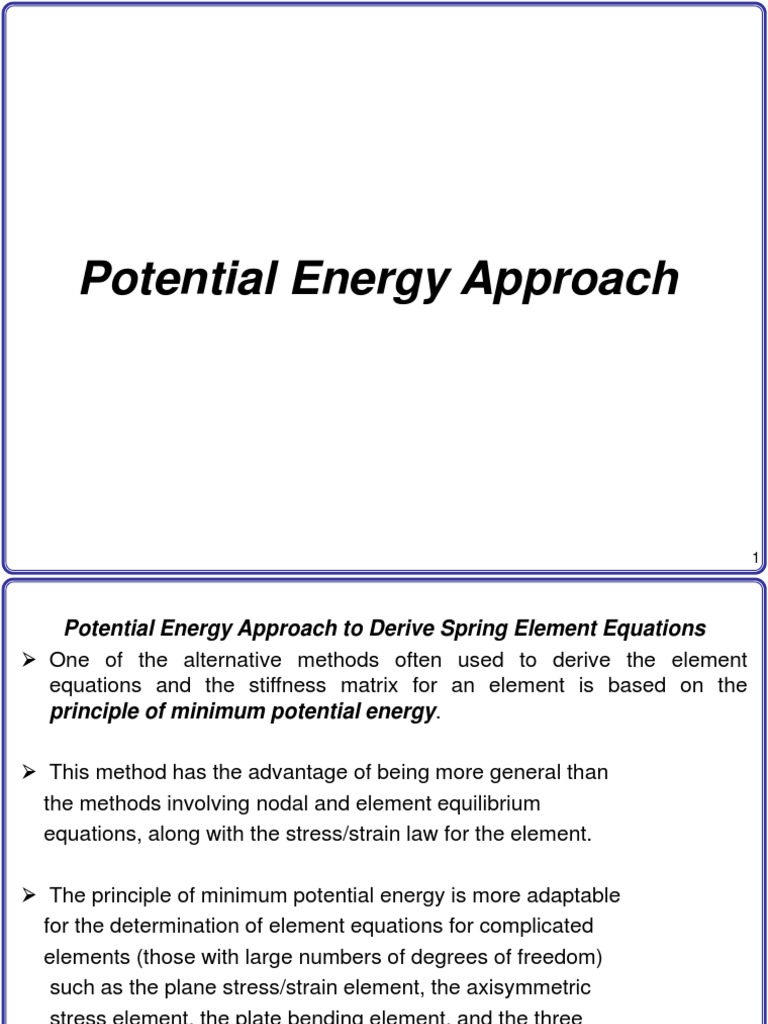 Lecture 2-Potential Energy Method - Final | PDF | Applied And ...