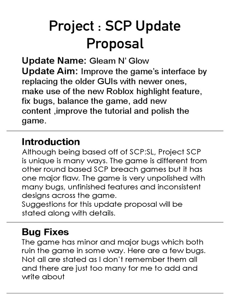 PSCP Update Proposal | PDF