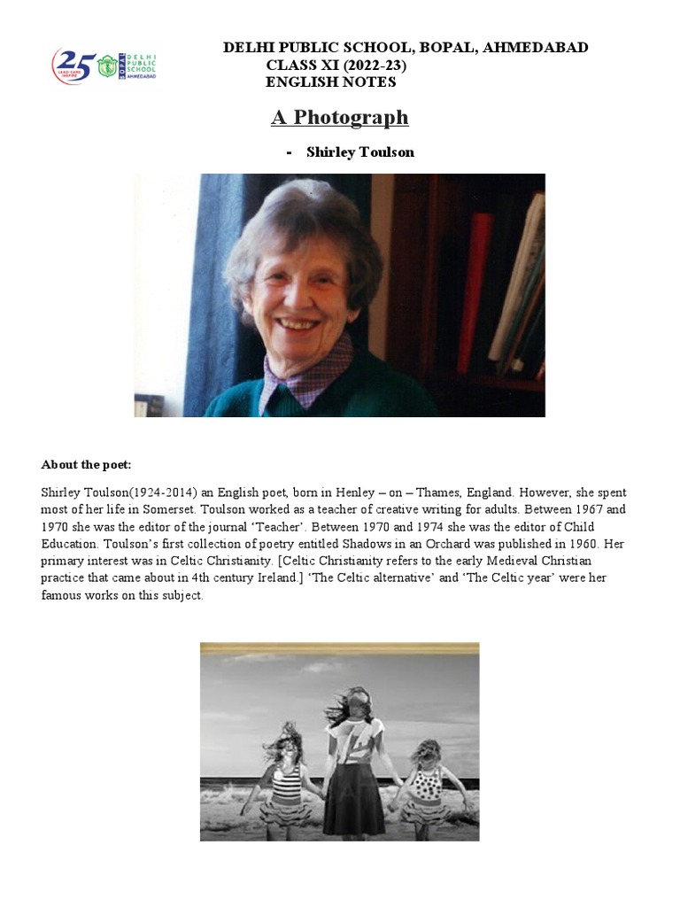 A Photograph Notes | Download Free PDF | Poetry | Laughter