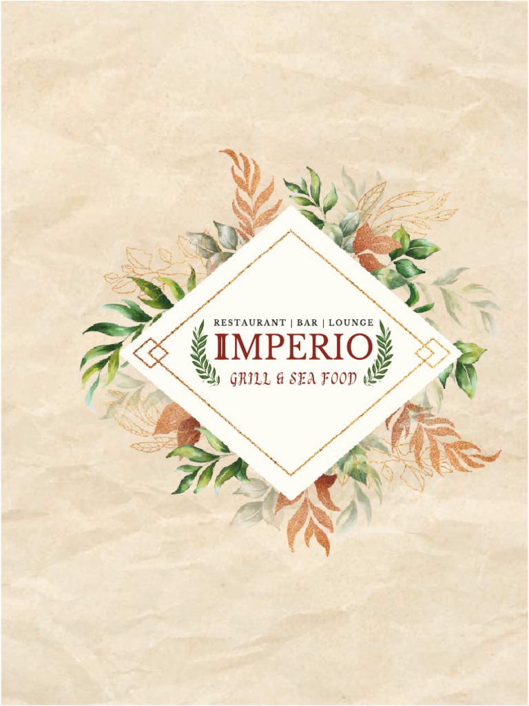 Meniu Restaurant Imperio Digital | PDF