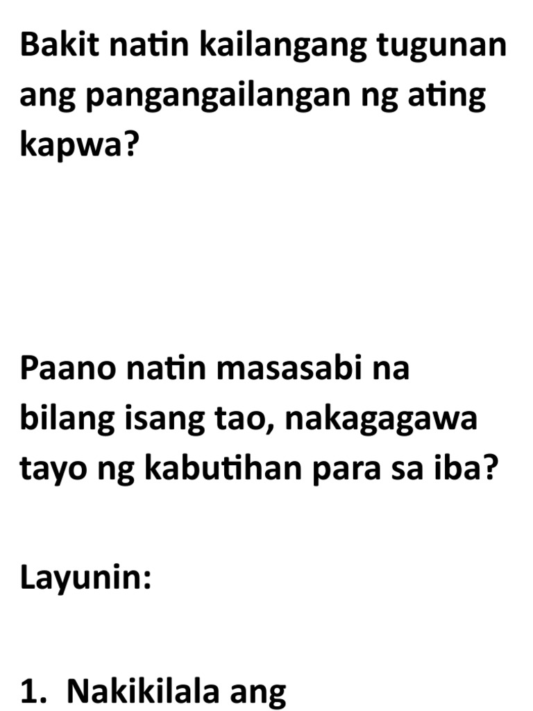 Katapatan Sa Salita at Sa Gawa Panimula Tanong Pagbabalik Aral | PDF