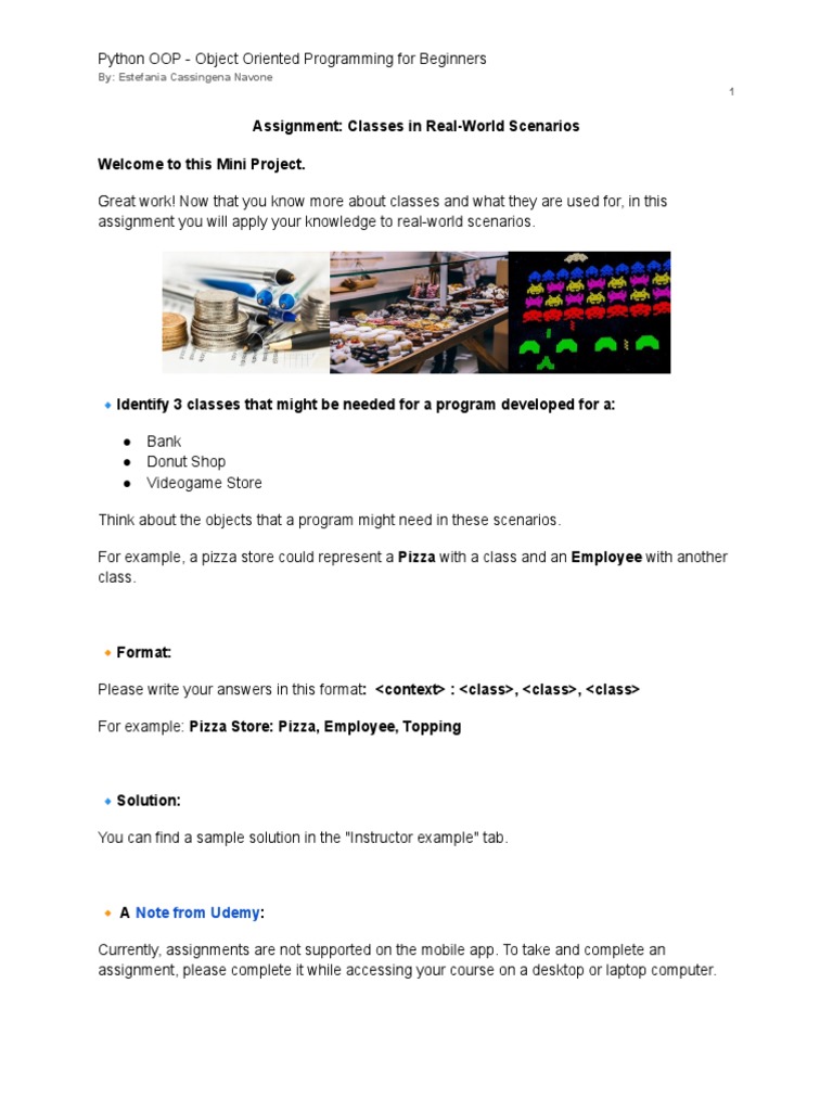 Python OOP Classes for Real-World Scenarios | PDF | Computers
