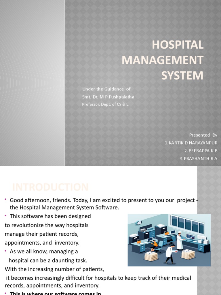 Hospital Management System | PDF | Use Case | Hospital
