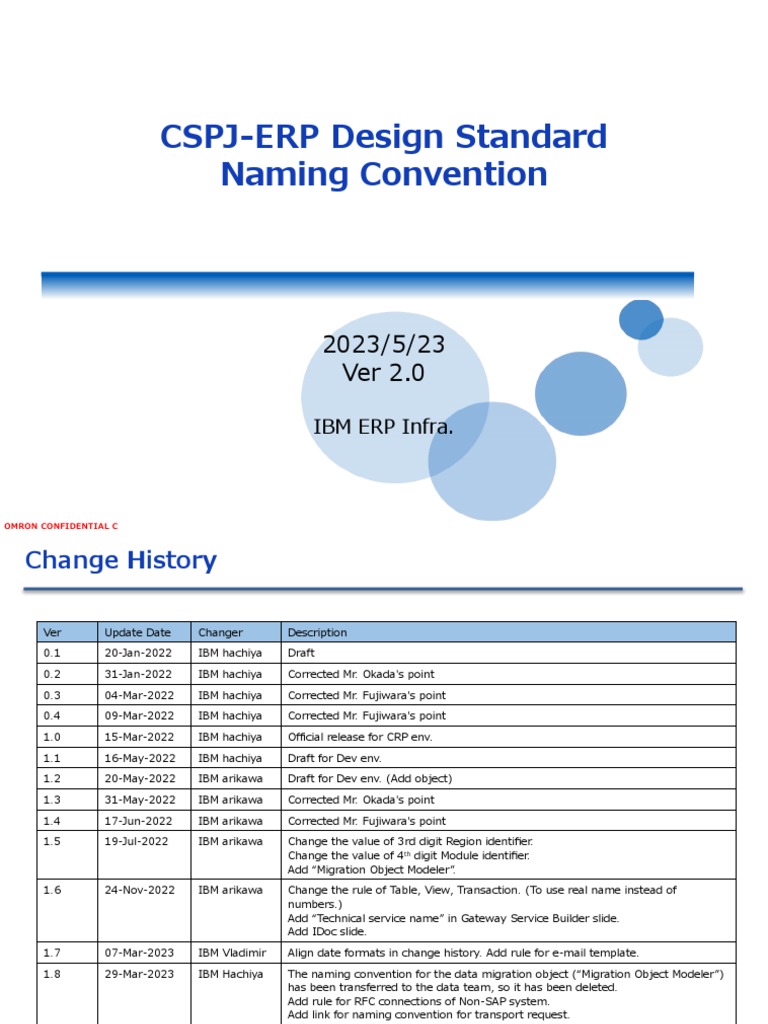 Cspj Erp Development Standard Naming Convention V2 0 Pdf Information Technology Management