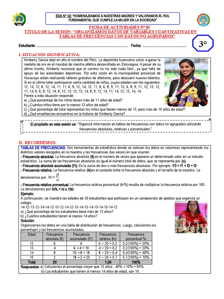 Ficha 5 - 3ero - Eda2 | PDF | Métodos y materiales de enseñanza