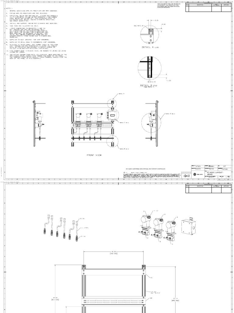 Detail A: PT Assy, Layout - JB34G | PDF | Welding | Construction